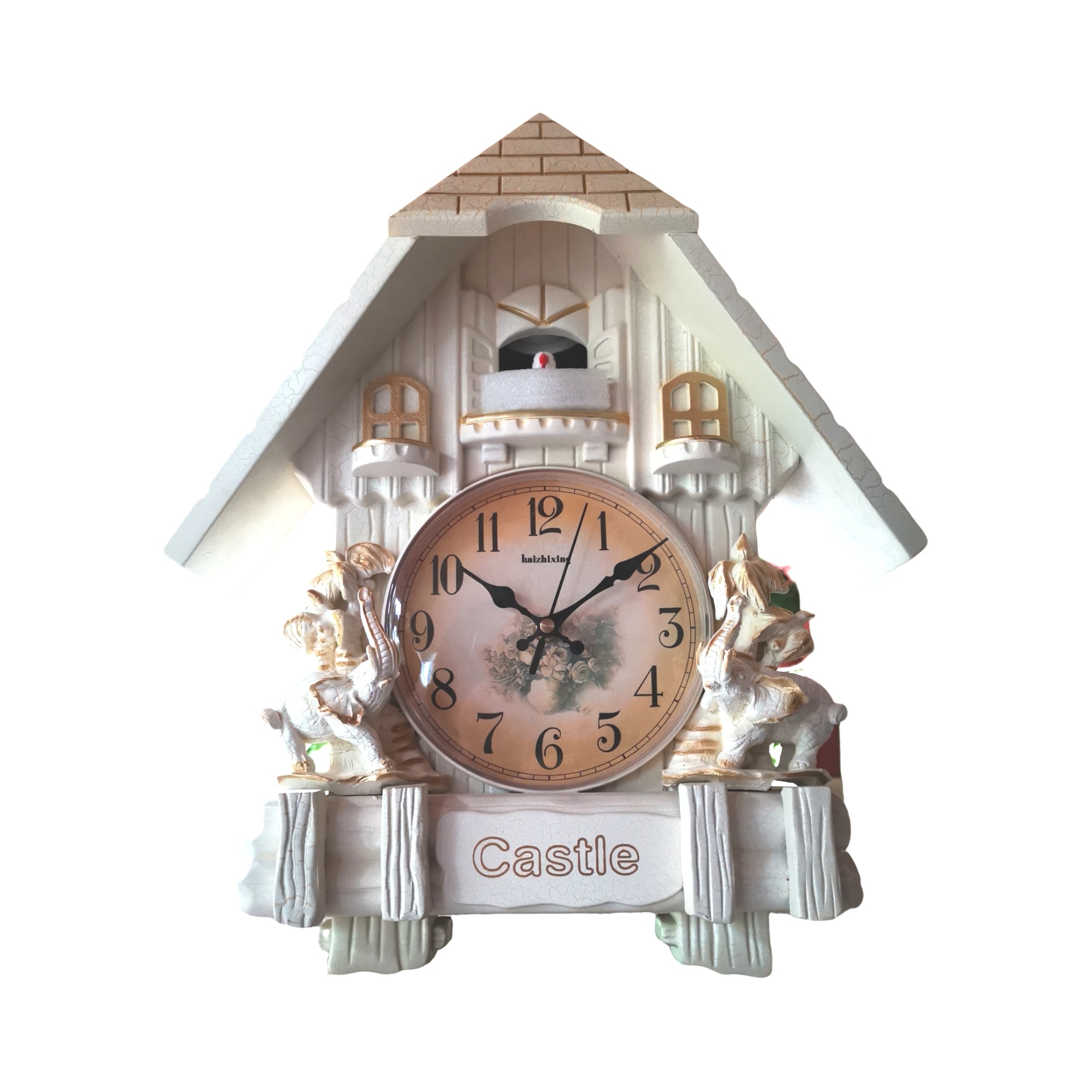 Ceas de perete cu pendul, Casuta cu cuc 45 cm - eMAG.ro