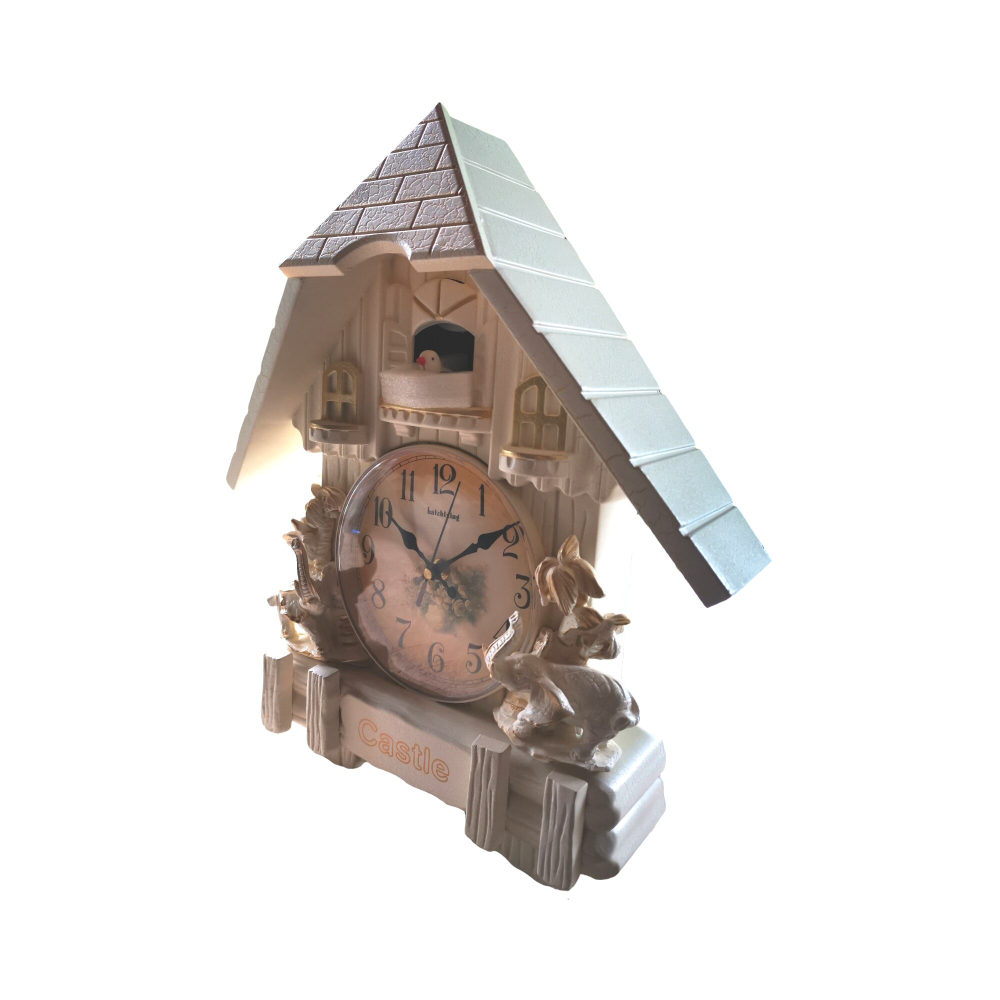 Ceas de perete cu pendul, Casuta cu cuc 45 cm - eMAG.ro