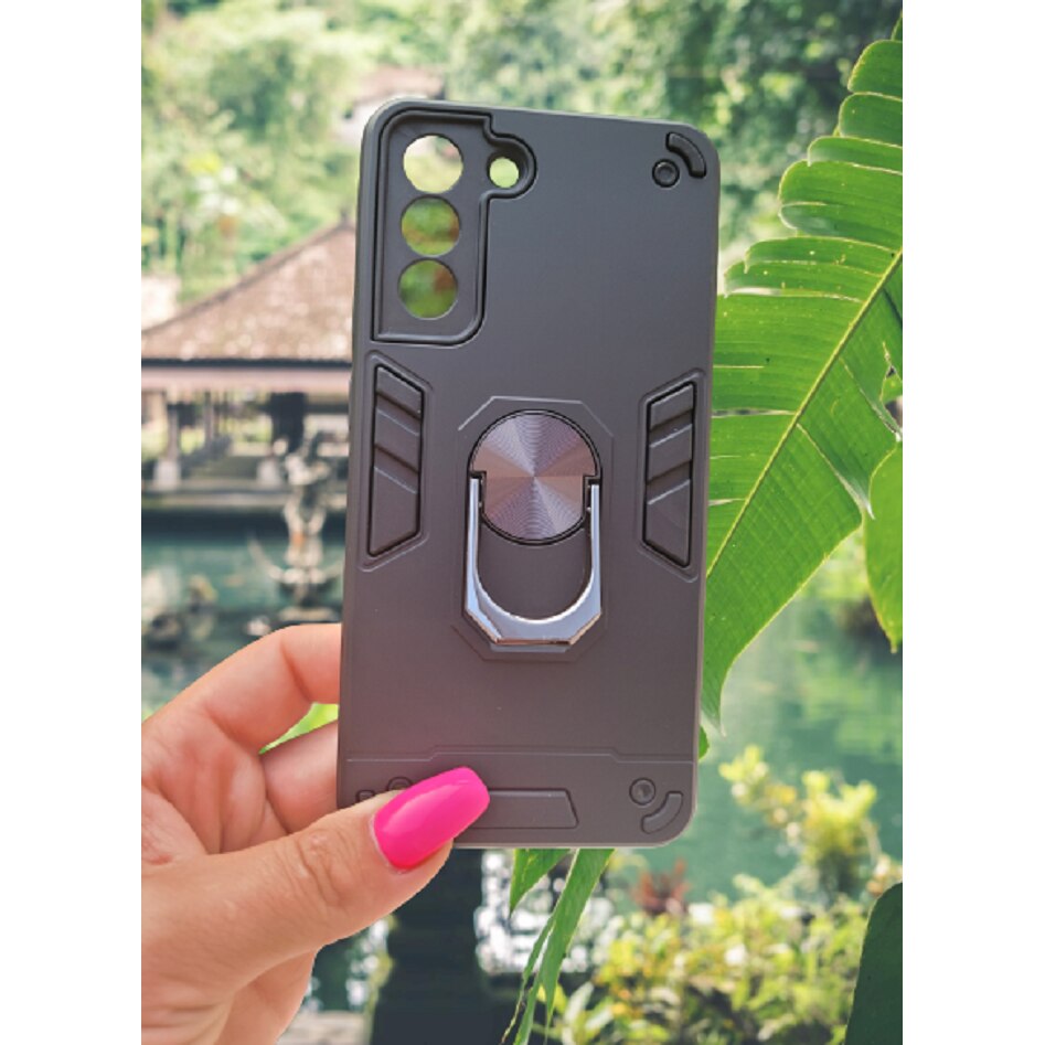 Husa antisoc Hybrid Armour cu inel compatibila cu Samsung Galaxy S21 FE ...