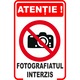 Semn Indicator, Atentie Fotografiatul Interzis, Placa Aluminiu, 10x15 ...