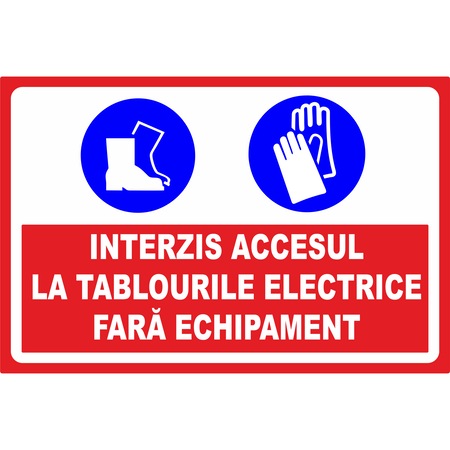 Semn Indicator, Interzis Accesul la Tablourile Electrice fara ...