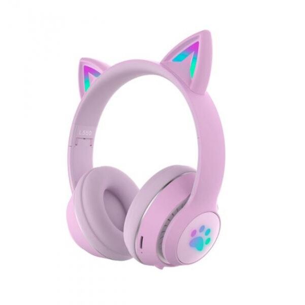 Casti fara fir, Bluetooth 5.0, HiFi HD, Roz - eMAG.ro