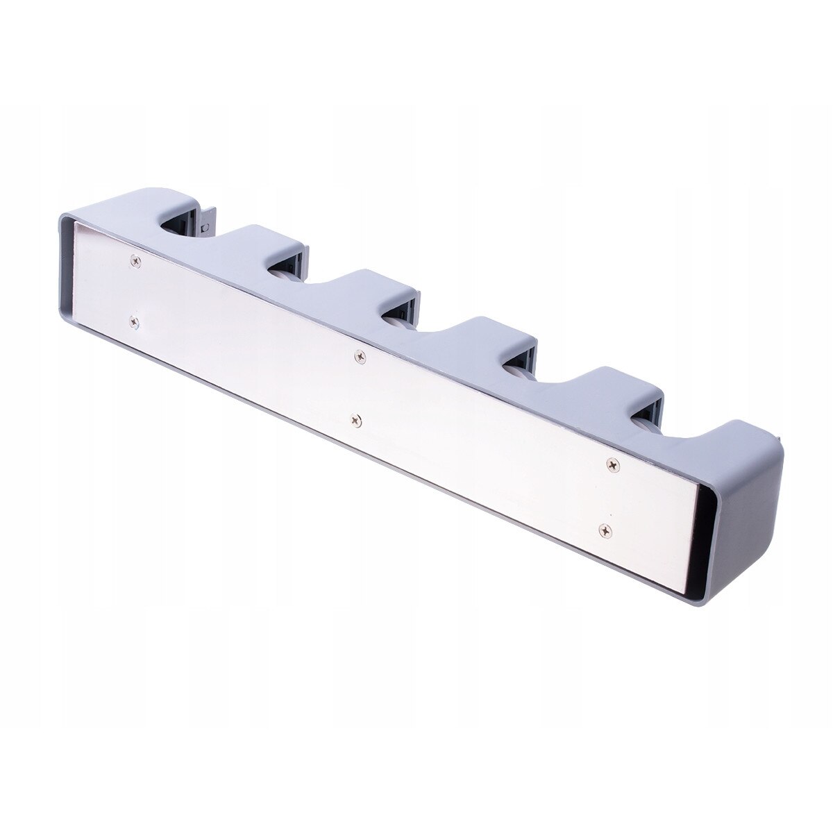 Suport pentru maturi/mopuri, Plastic, 40x7x6.5 cm, Gri - eMAG.ro