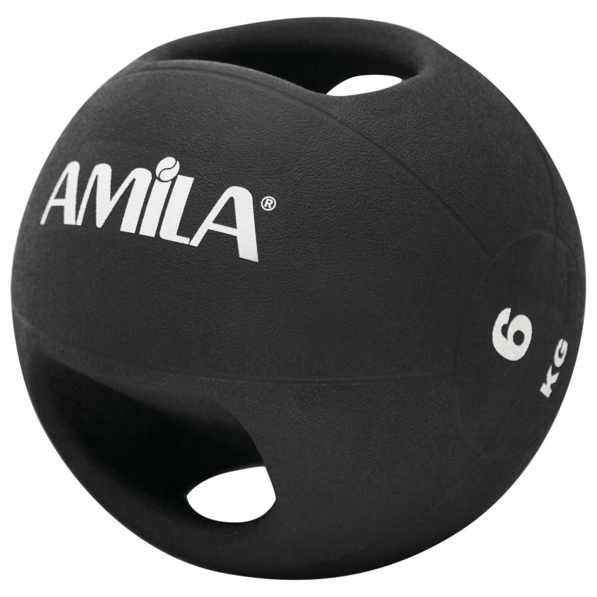 Minge medicinala Amila, Maner dublu, Cauciuc, 6 kg, Negru - eMAG.ro