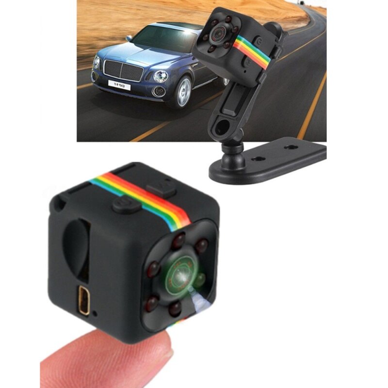 Mini camera spion, Zola®, Full HD, 200 mAh, AVI, JPG, cu suport de ...