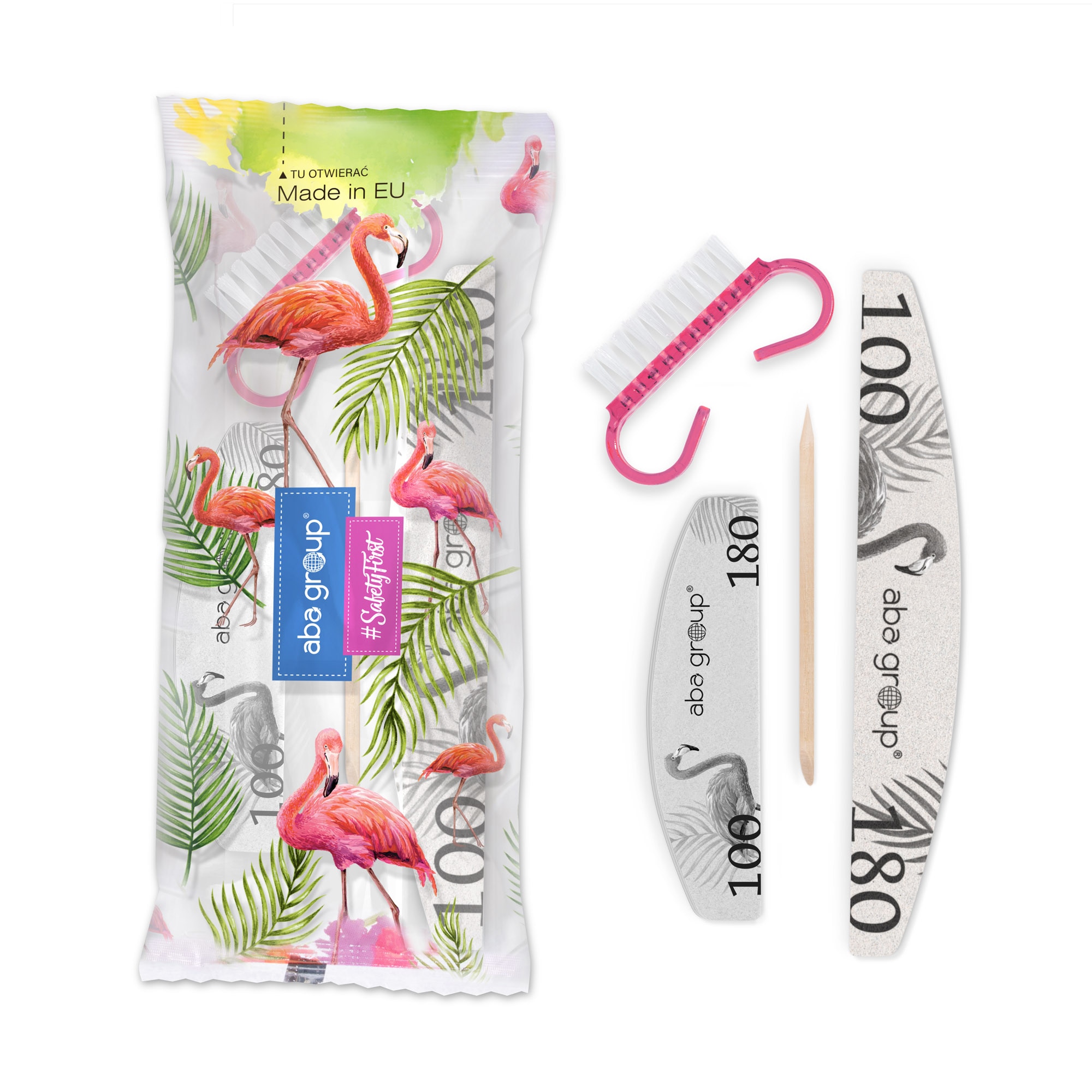 Set pila, mini buffer, betisor de lemn, periuta Aba Group Semiluna 100/ ...