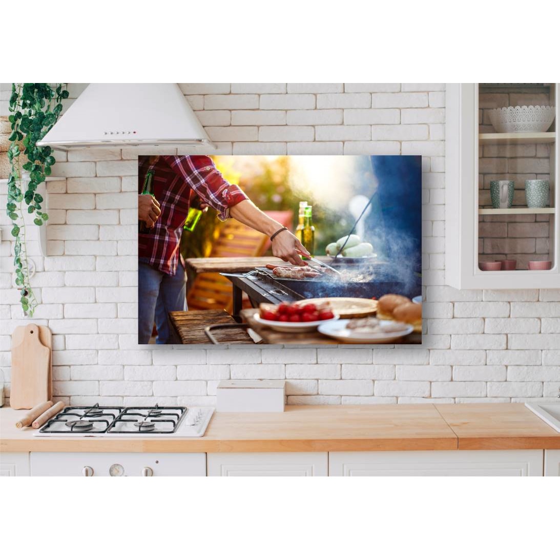 Fototapet autoadeziv PVC - Gratar In Familie, 150 x 220 cm - eMAG.ro