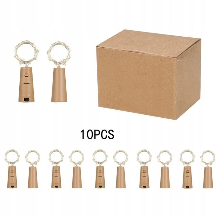 Luminite LED cu dop pentru sticle, Inna, 3V, 1m, Verde - eMAG.ro