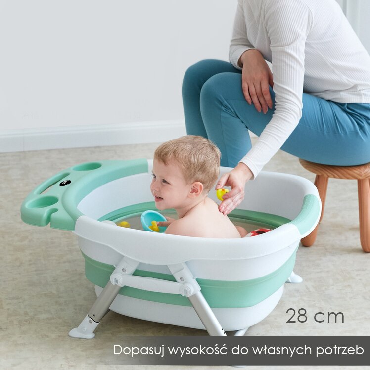 Cada de baie pliabila pentru bebelusi cu perna, inny, Plastic, 81x58x42 ...