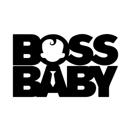 Sticker decorativ, Baby boss, Oktane, PVC autocolant, Negru, 30x30 cm ...
