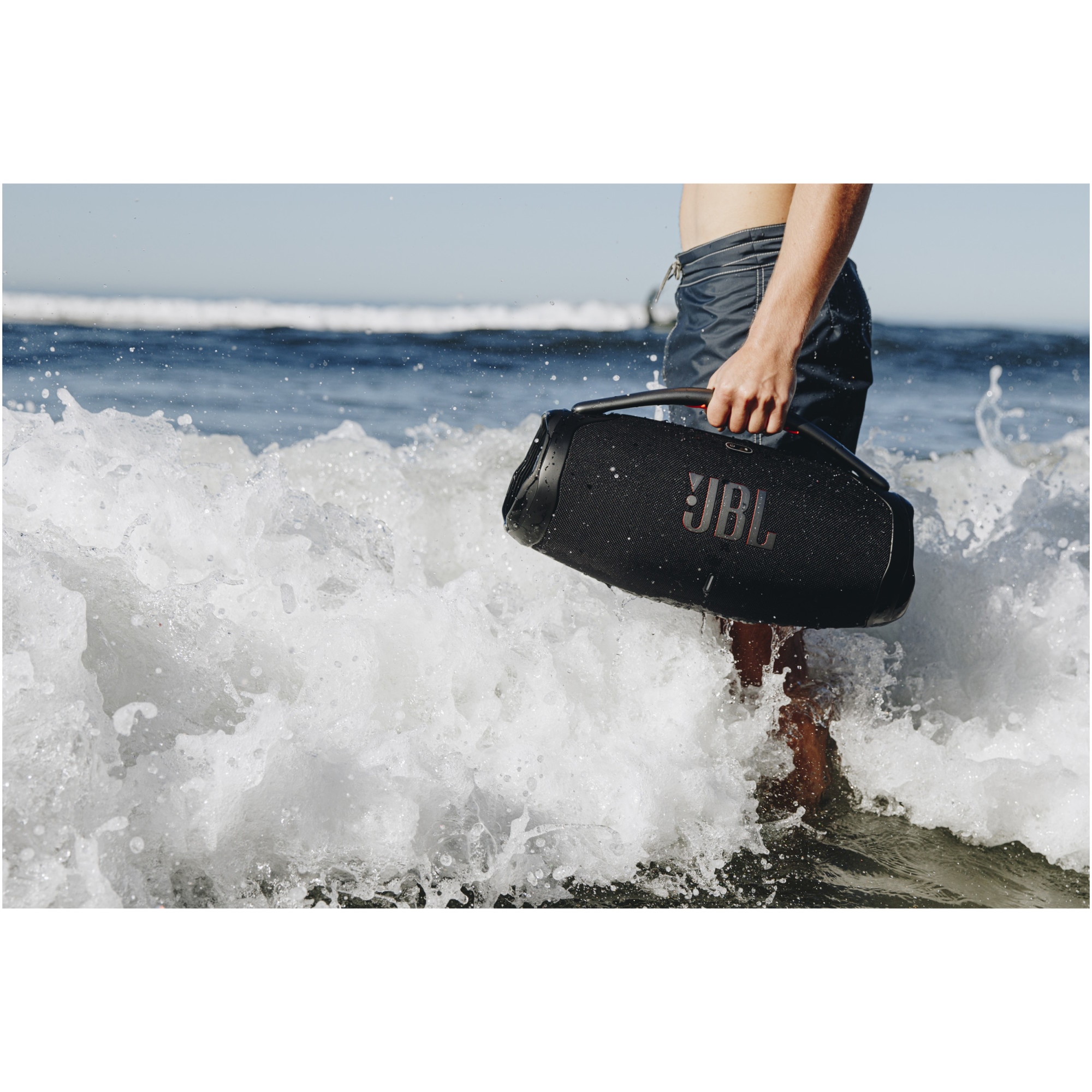Boxa portabila JBL Boombox 3, 180W, Bluetooth, 24H, IP67, PartyBoost, Negru - eMAG.ro