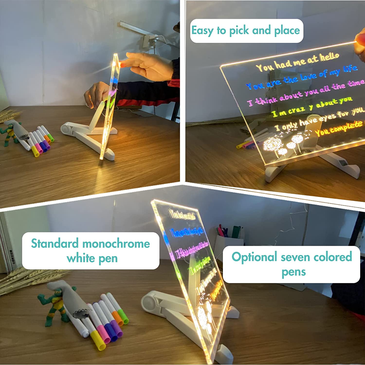 LED panel, WALALLA, 20x20 cm, Átlátszó - eMAG.hu