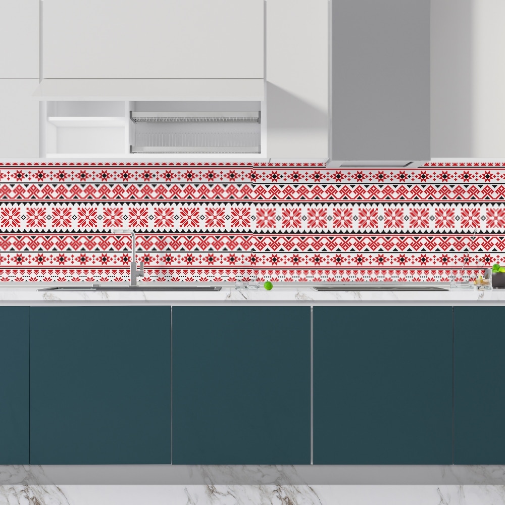 Autocolant faianta, laminat, Priti Global, traditional romanesc, 60x200 ...