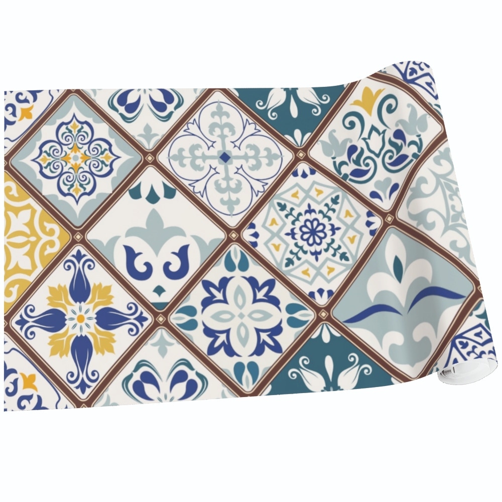 Autocolant faianta, laminat, Priti Global, latina romb, 60x200 cm - eMAG.ro