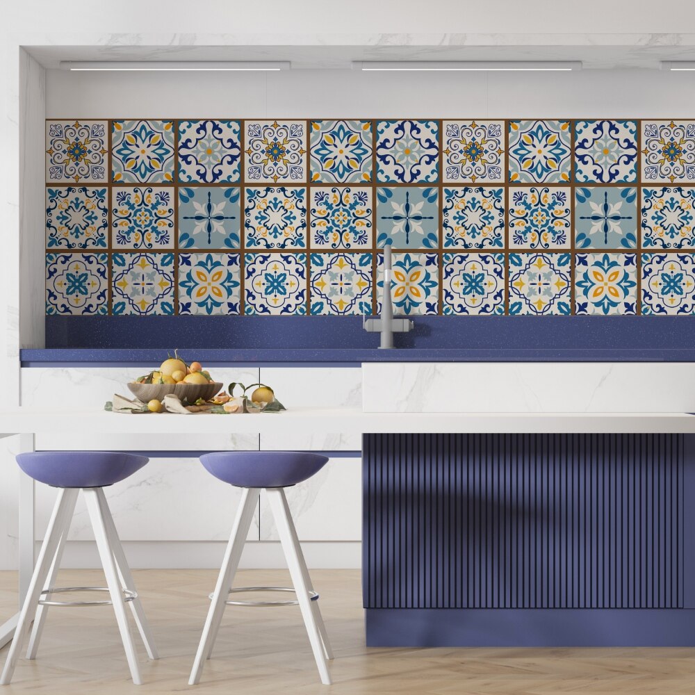 Autocolant faianta, laminat, Priti Global, model imperial, 60x200 cm ...