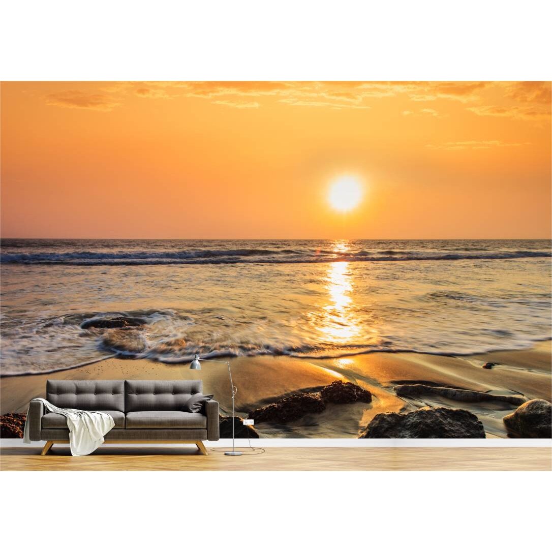 Sticker perete - Rasaritul De La Malul Marii, 120x80 cm - eMAG.ro