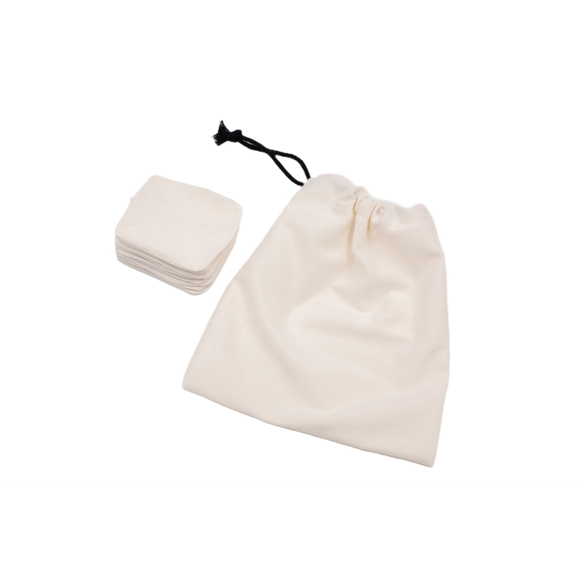 Set 10 Dischete demachiante reutilizabile Eco, din bumbac, saculet ...