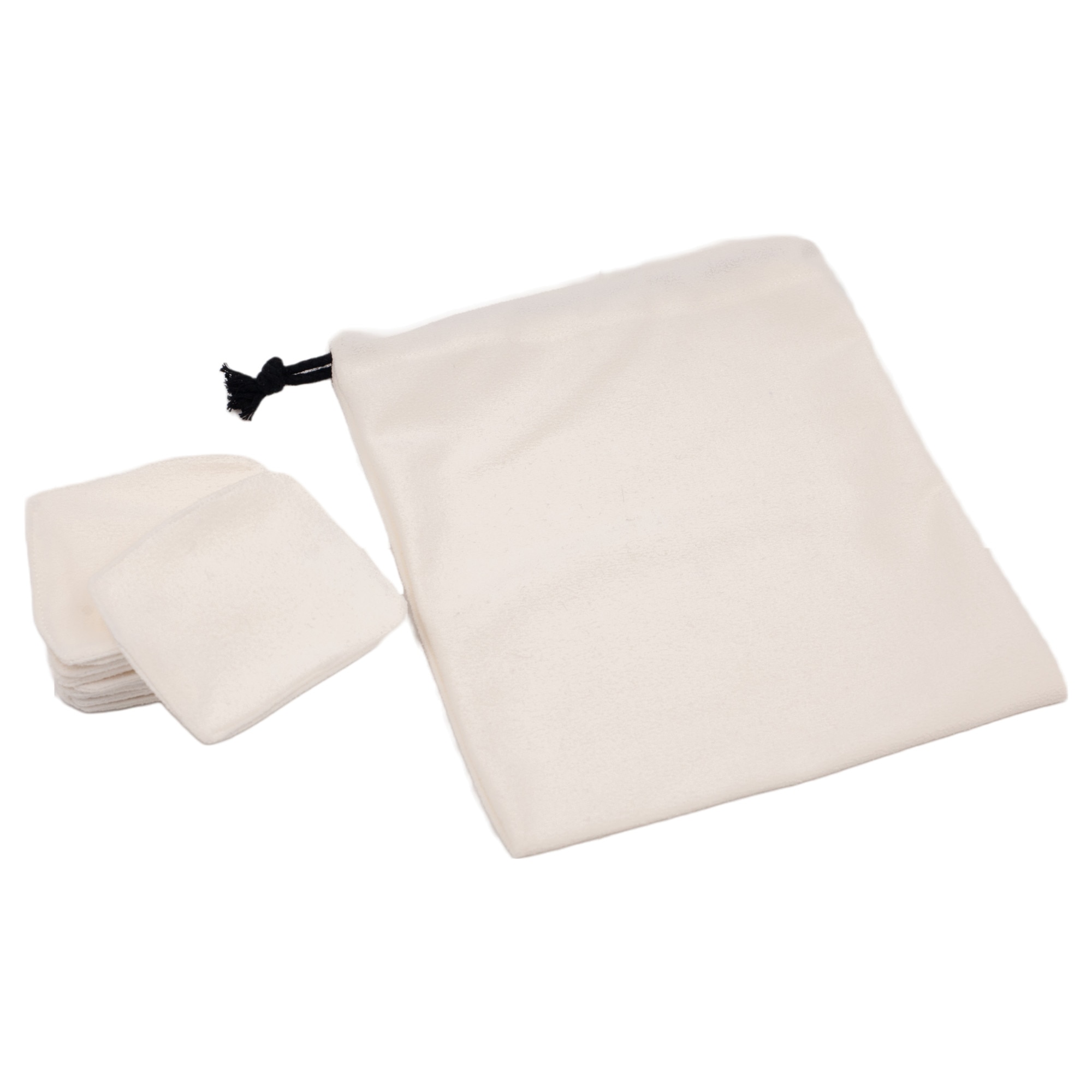 Set 10 Dischete demachiante reutilizabile Eco, din bumbac, saculet ...