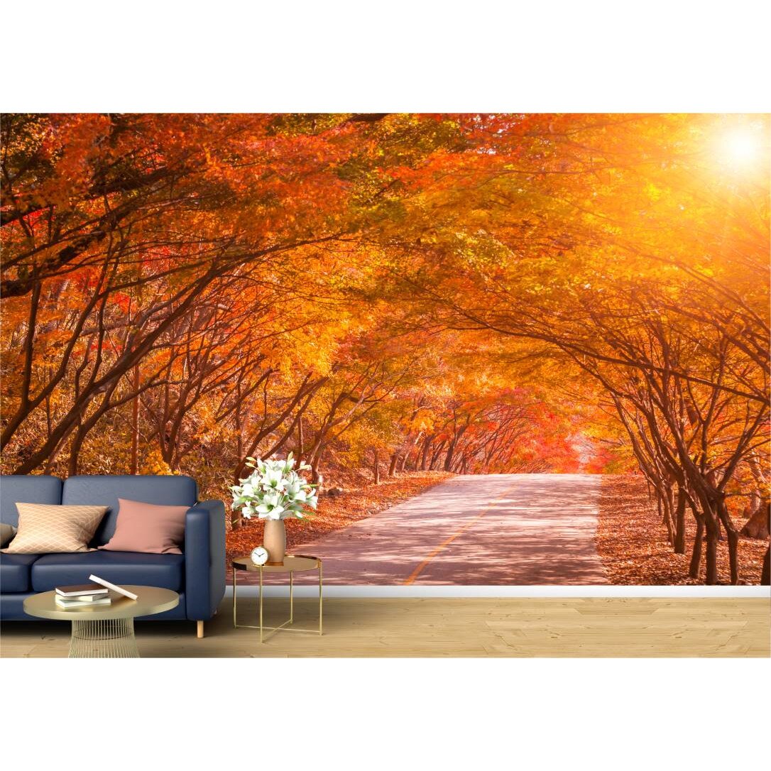 Sticker perete - Toamna Prin Padurea De Artari, 70x105 cm - eMAG.ro
