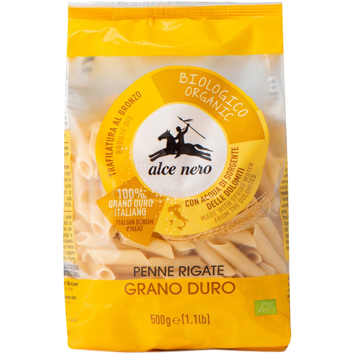 Penne Alce Nero BIO din grau dur, 500g - eMAG.ro