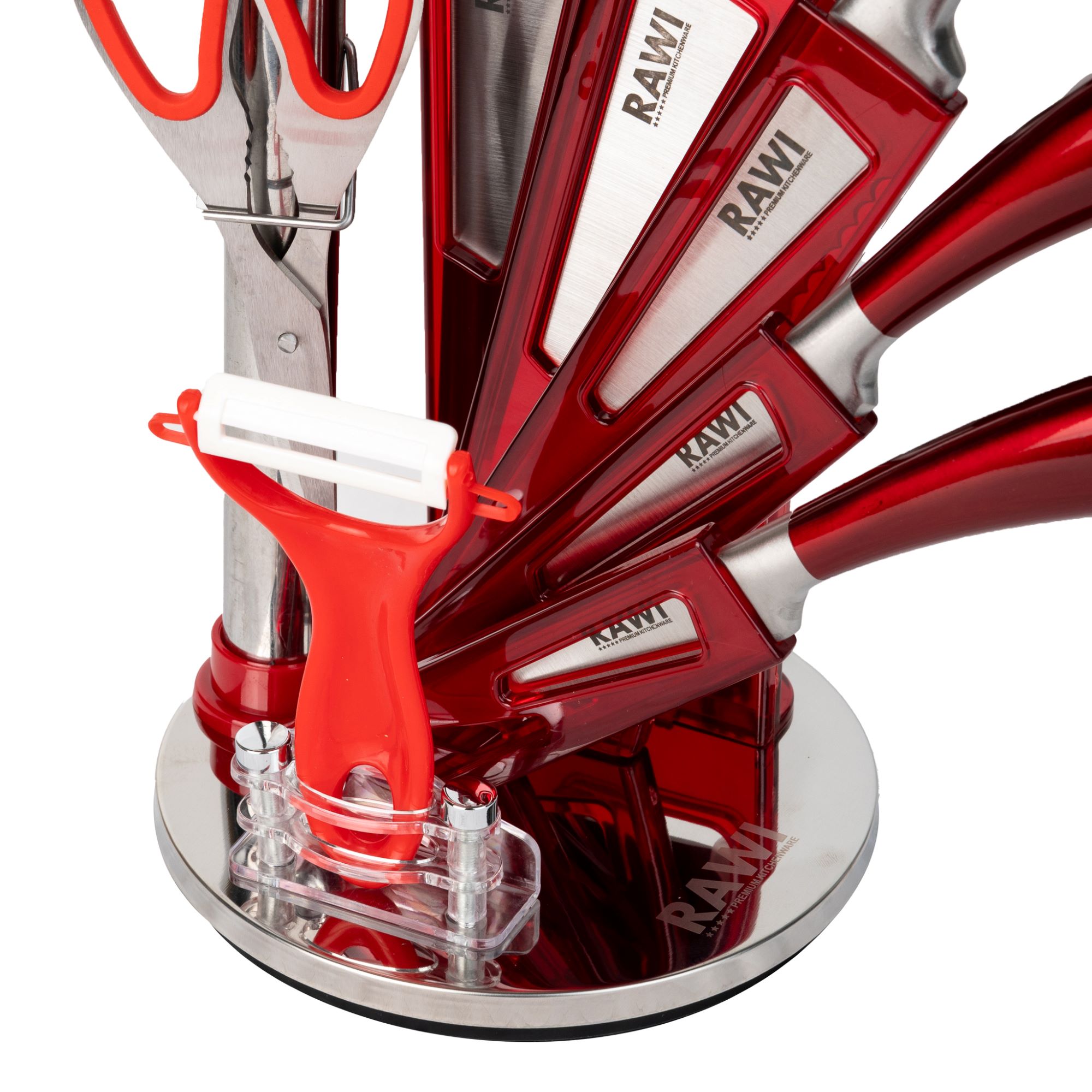 Set cutite profesionale Rawi High-Quality din inox turnat, 9 piese ...