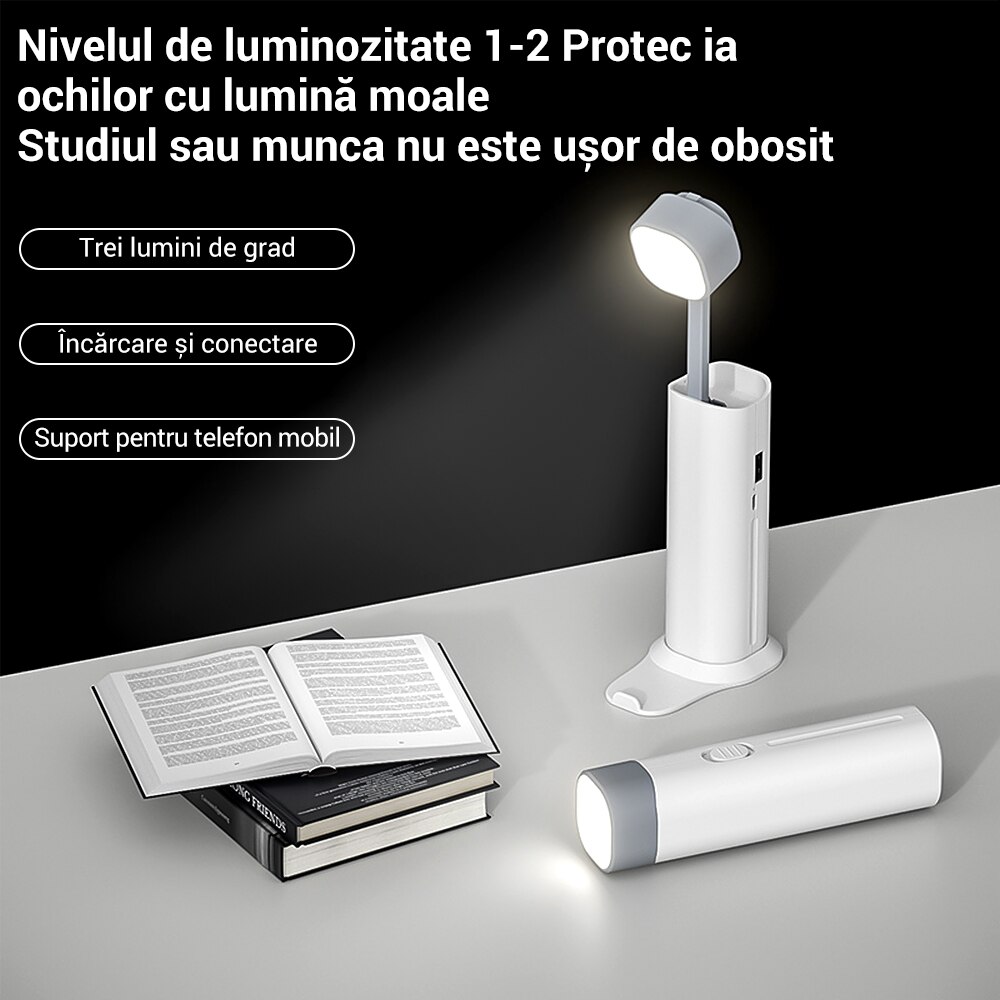 Lampa multifunctionala, SDLOGAL, Veghe, Lanterna, LED, Portabila, USB ...
