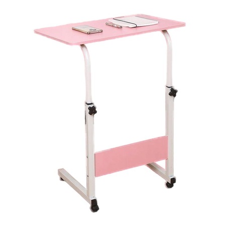 Masuta laptop Inna, 60x40cm, Roz/Alb - eMAG.ro