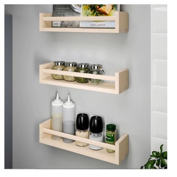 Raft tip etajera pentru condimente si mirodenii, Syamag, 40x10x9 cm 1 ...