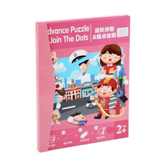 Carte magnetica 2 in 1 Puzzle si Desen pe Puncte Join the Dots ...