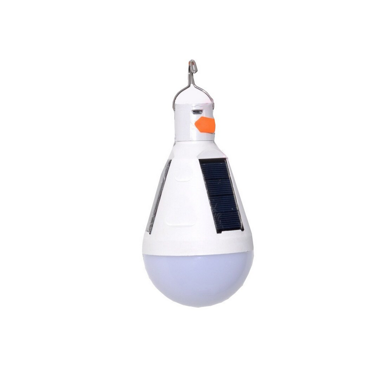 Bec led, portabil, reincarcabil, solar e27 de 7w, rezistent la apa ...