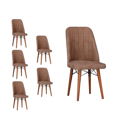 Set 6 Scaune Horizon, dining, bucatarie, lemn/stofa, material textil ...