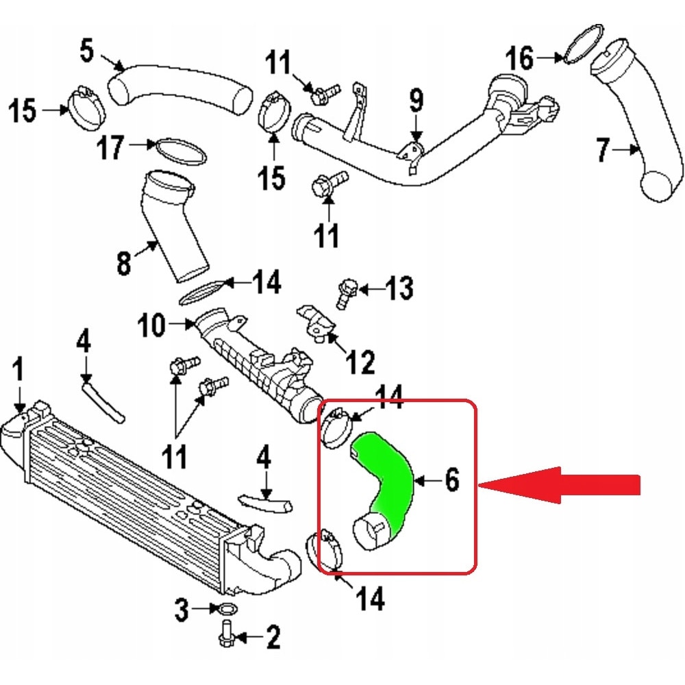 Furtun aer intercooler, Turborury, Volvo Xc60 S60 V60 S80 V70 Xc70 Xc60 ...