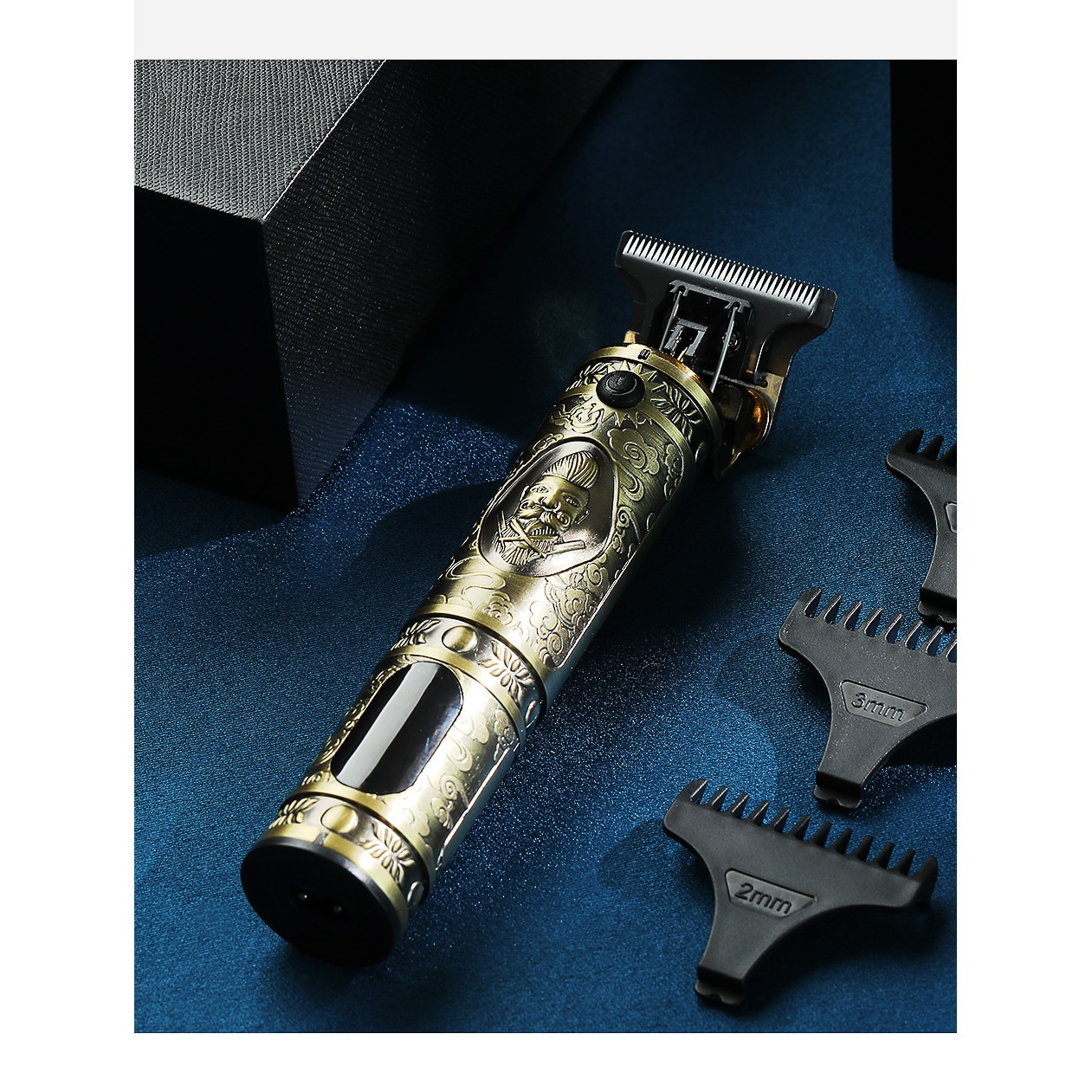 Aparat de tuns pentru contur, VGR V-228, avand incarcare USB si afisaj digital, autonomie 180 ...