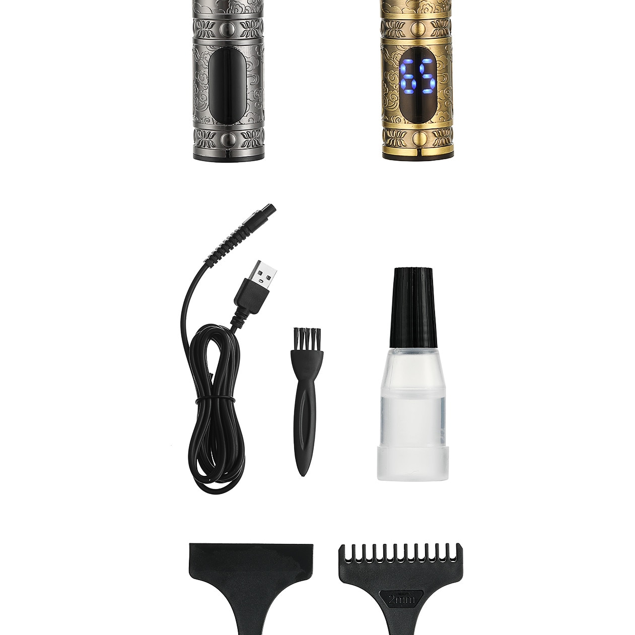 Aparat de tuns pentru contur, VGR V-228, avand incarcare USB si afisaj digital, autonomie 180 ...