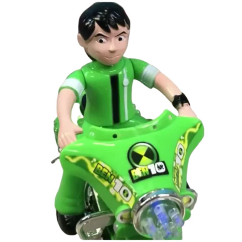 Motocicleta Ben 10, speed motorbike, leduri si sunete, 23 cm, 3 ani+ ...