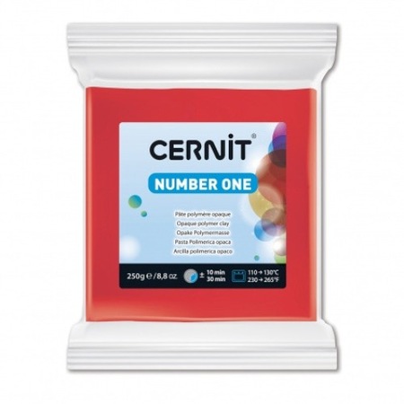 Lut polimeric Cernit, Number One, Rosu 400, 250 g - eMAG.ro