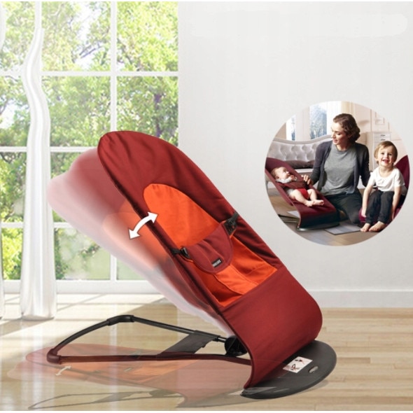 Balansoar pentru copii, Bumbac, 0-2 ani, 88x40x51.5 cm, Rosu - eMAG.ro