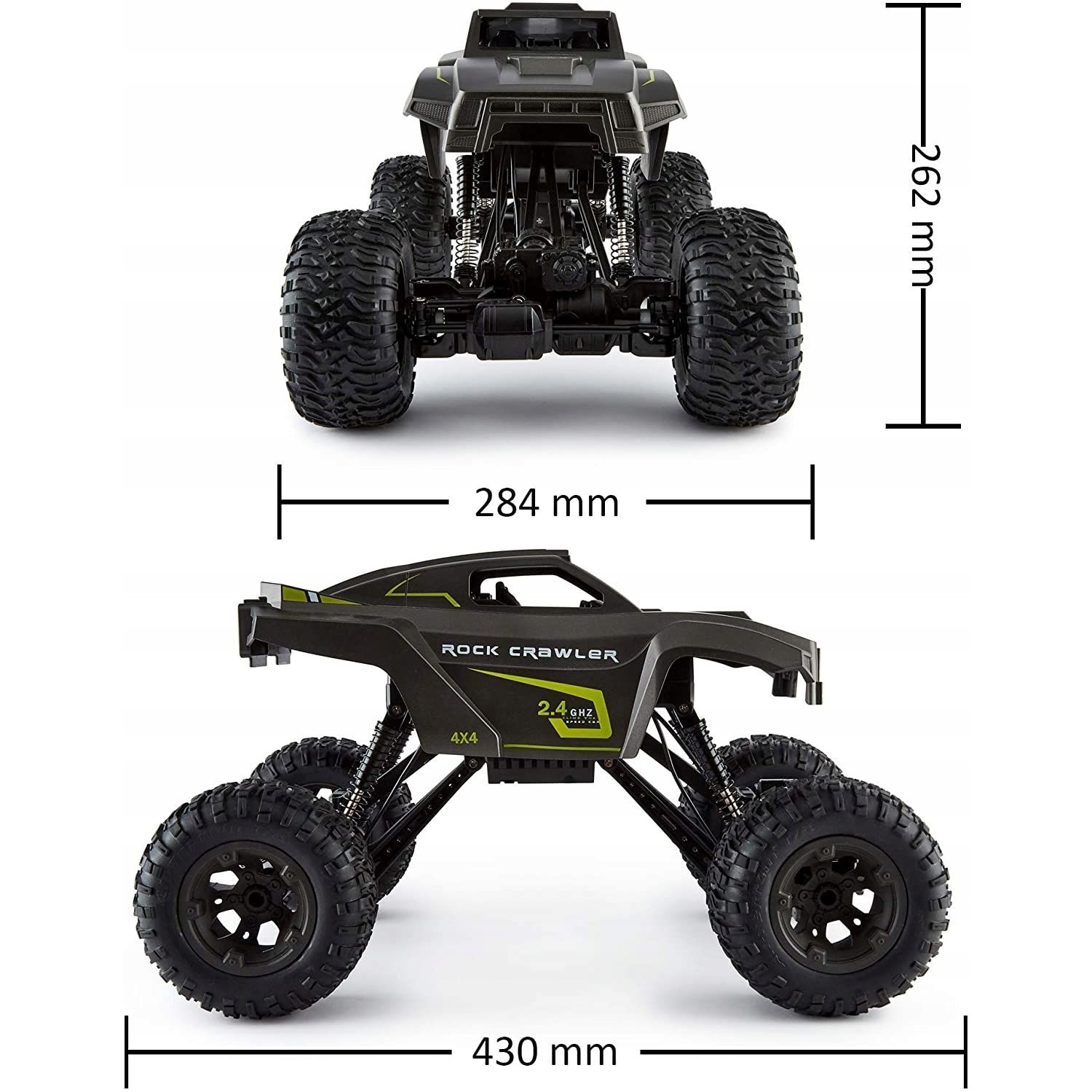 Magboss RC Car, Crawler Monster Truck, 2,4 GHz, 1:10, пластмаса, черен ...