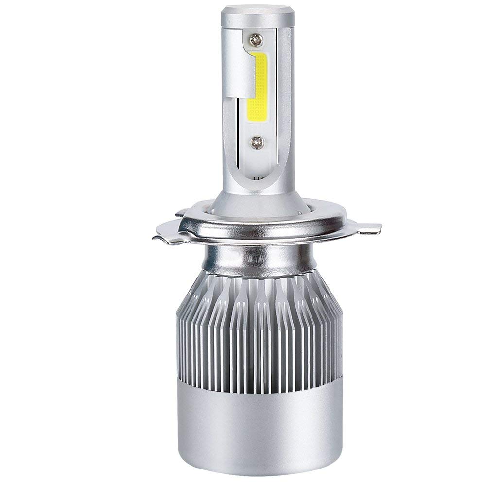Set 2 Lampi Led C6 H4 lumina alba 6500K 55w cu 2 faze - eMAG.ro