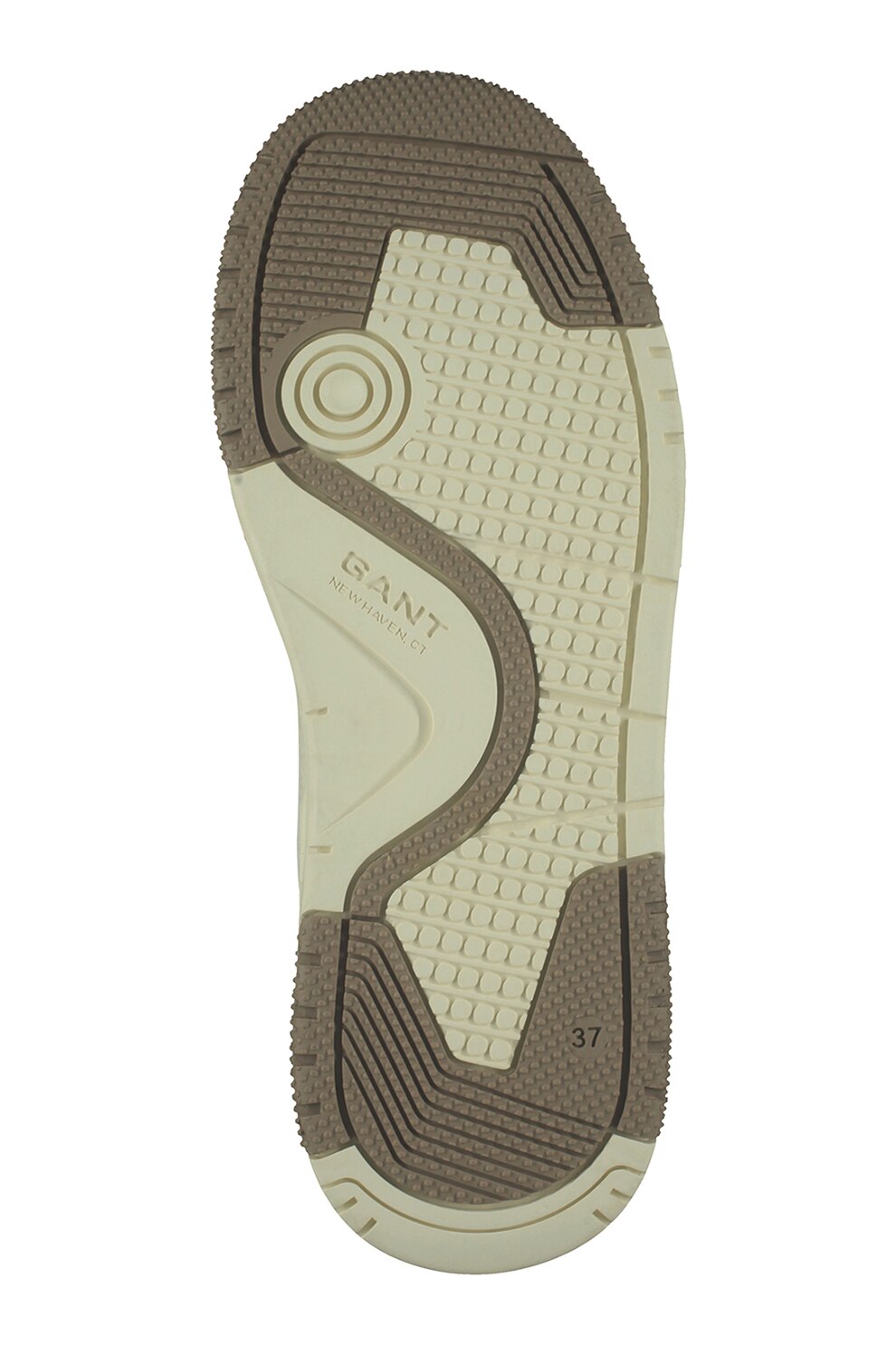 Gant, Pantofi sport mid-high din piele cu inchidere velcro, Alb, 36 ...