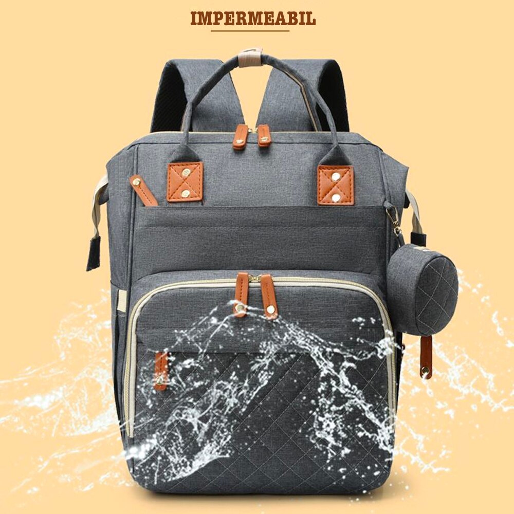 Geanta/rucsac, Quasar & Co.®, cu port USB si 14 compartimente, textil ...