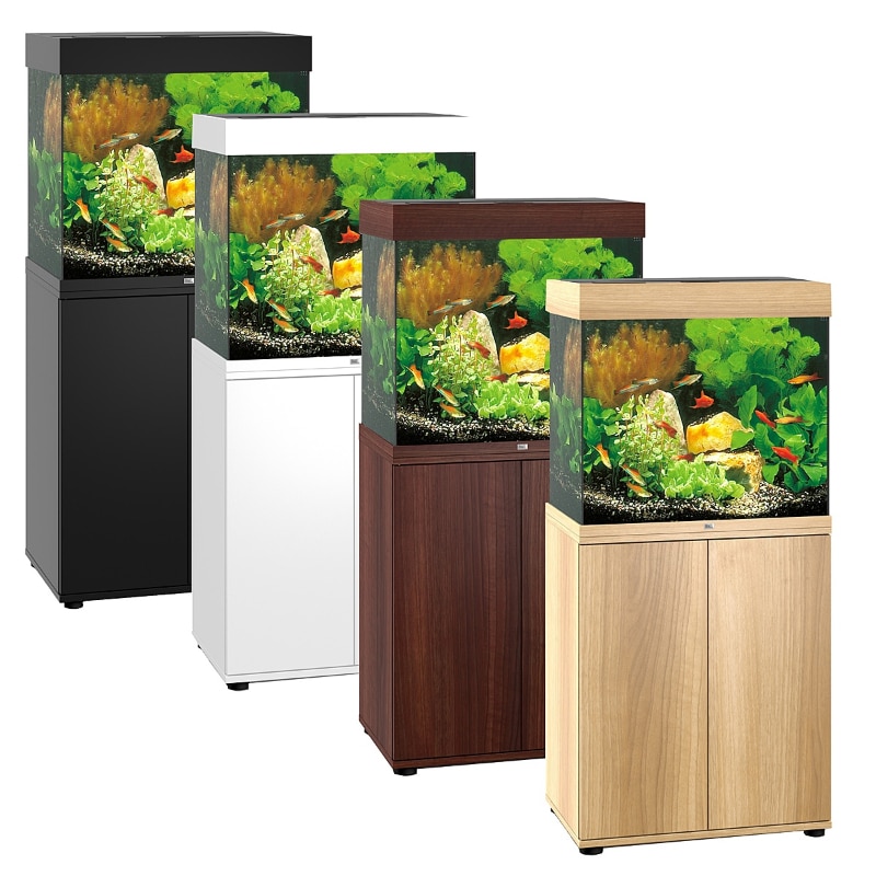 Set acvariu si dulap Lido 120, Juwel, LED, 61 x 41 x 58 cm, 120L, Negru ...