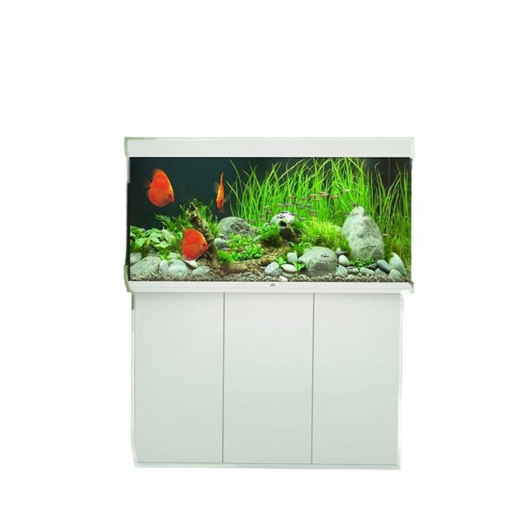 Acvariu cu dulap Rio 350, Juwel, LED, 121 x 51 x 66cm, 350L, Alb - eMAG.ro