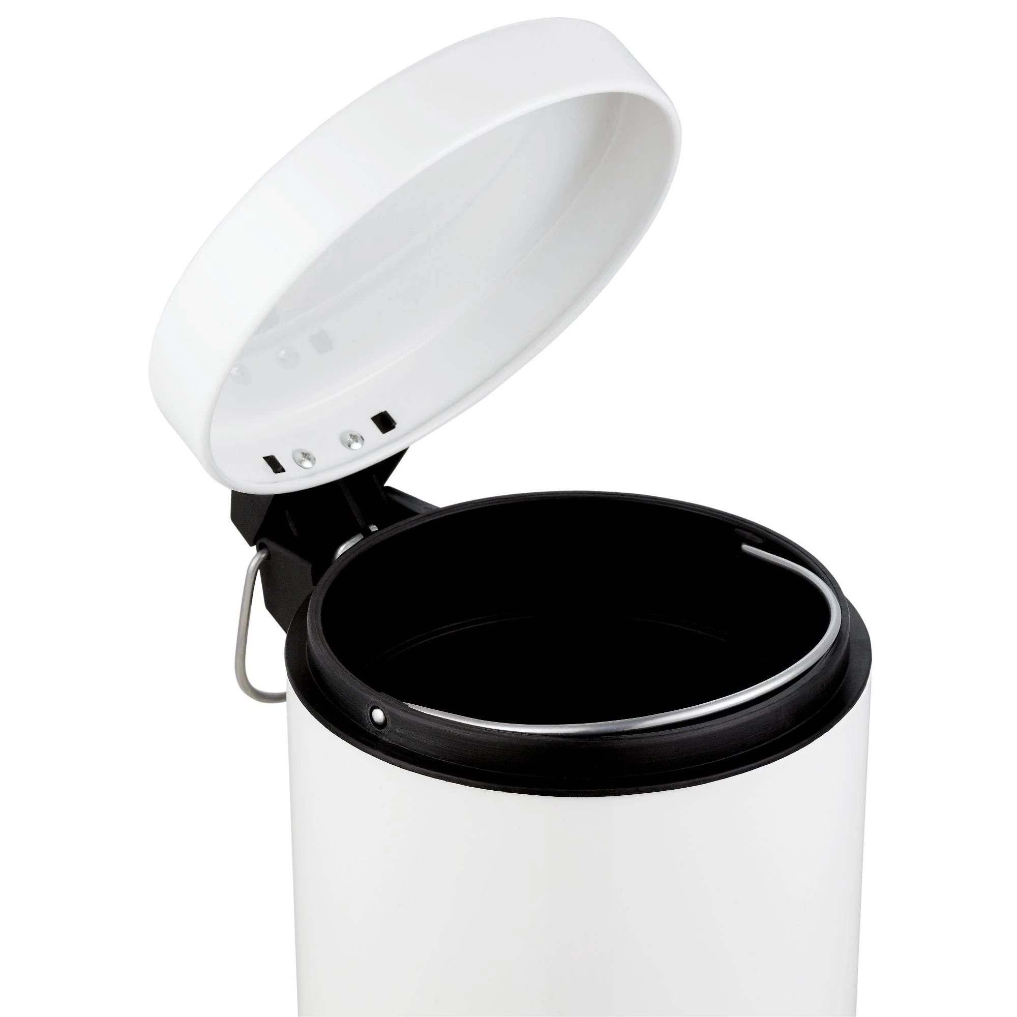 Cos de gunoi Urban, pentru baie, 3 L, cu pedala, forma rotunda, otel ...
