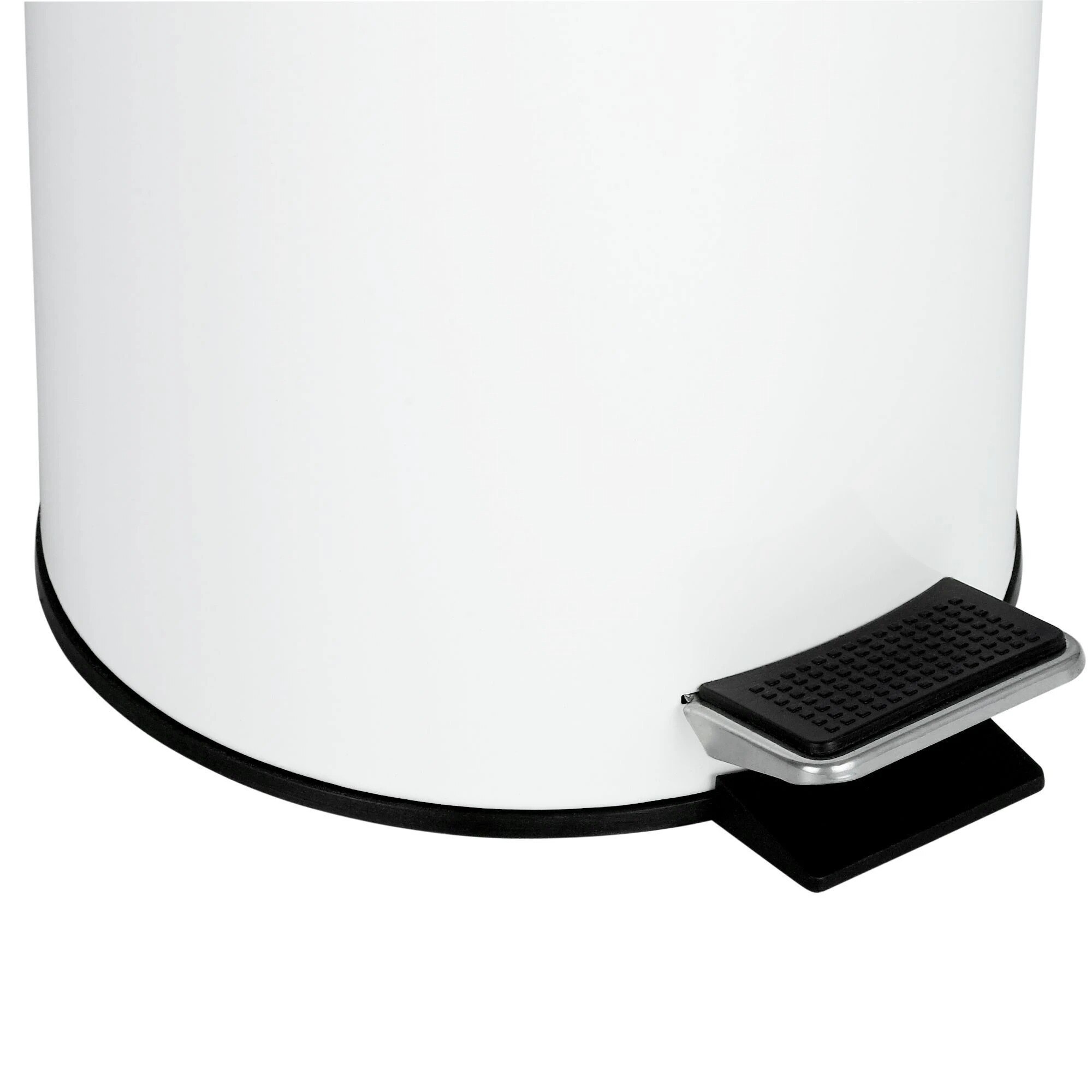 Cos de gunoi Urban, pentru baie, 3 L, cu pedala, forma rotunda, otel ...