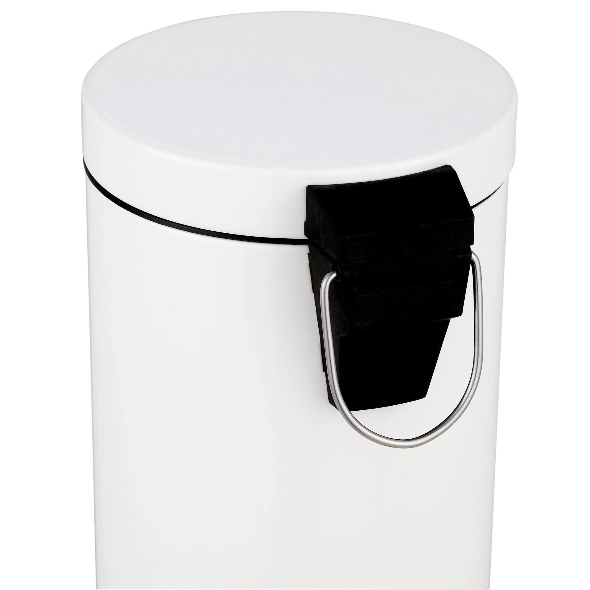 Cos de gunoi Urban, pentru baie, 3 L, cu pedala, forma rotunda, otel ...