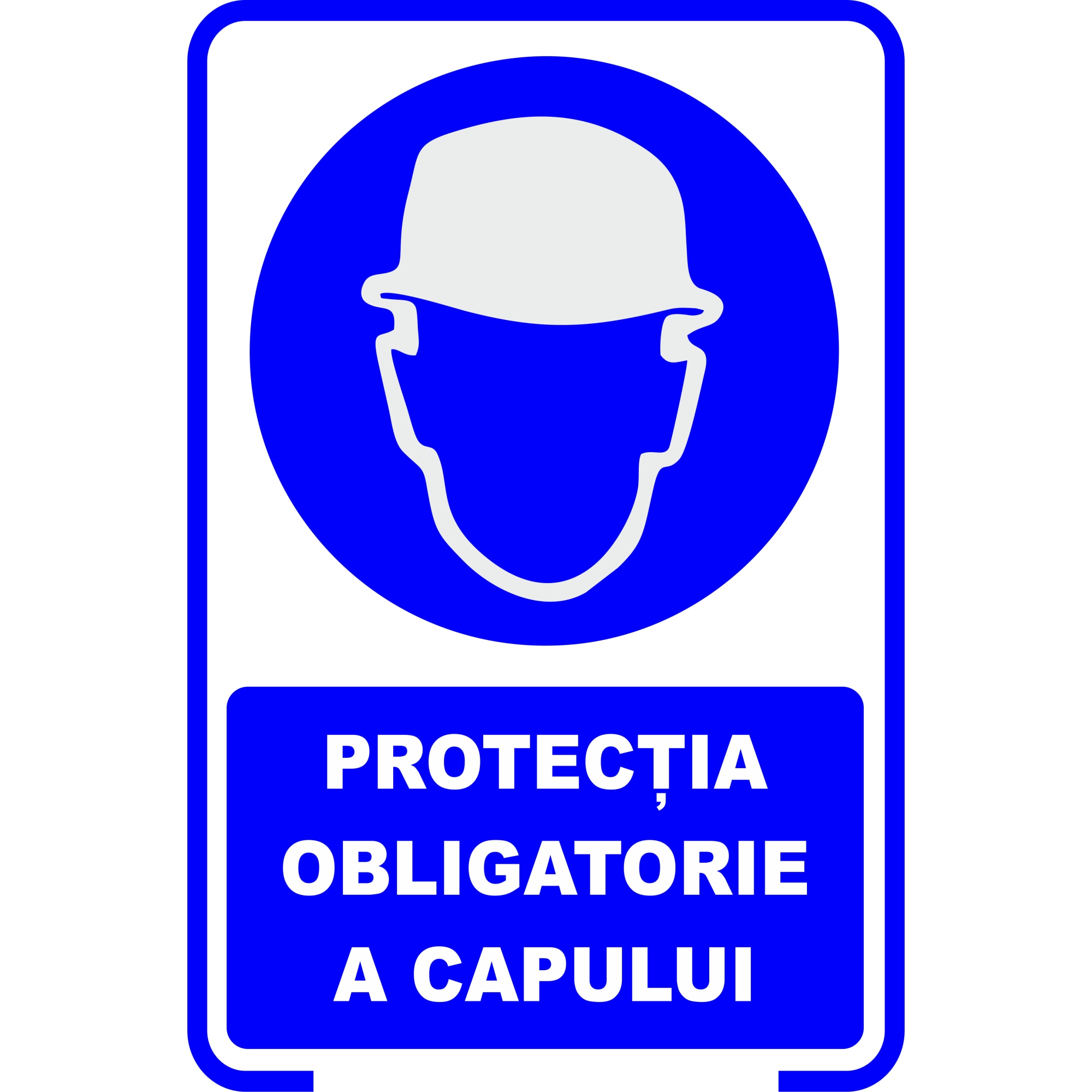 Semn Indicator, Protectia Obligatorie a Capului, Placa compacta PVC ...
