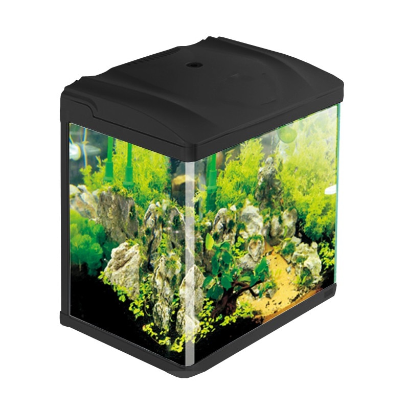 Set acvariu complet, SunSun, 23 x 16 x 27,5 cm, 7L, Negru - eMAG.ro