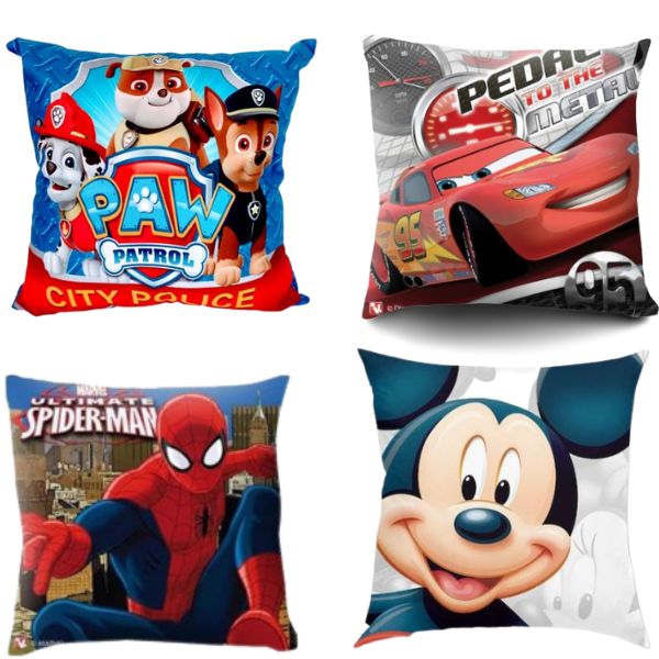 Set 3 Fete perne Decorative pentru copii, Cars, SpiderMan, Paw Patrol ...