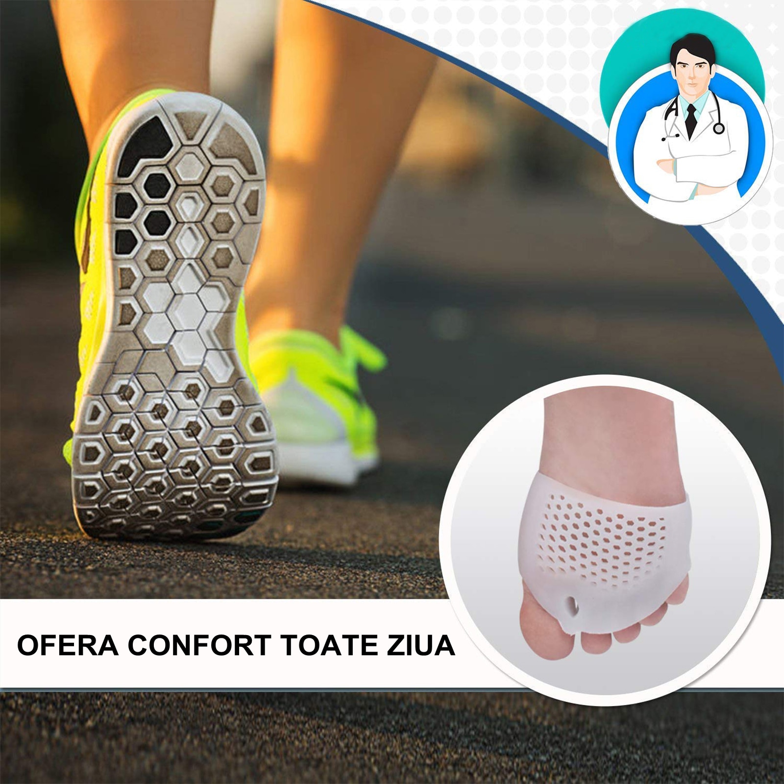 Set 4 branturi talpi, NOUSEG, Silicon, Transparent - eMAG.ro